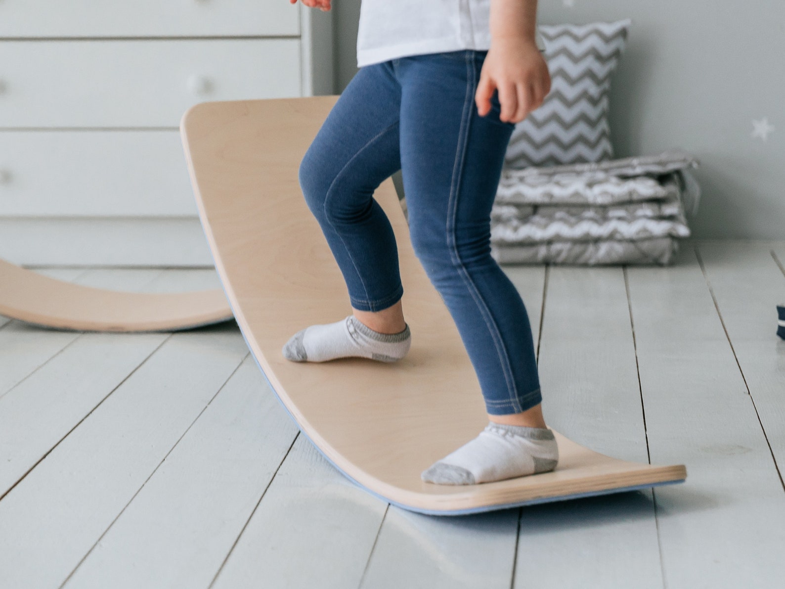 Wooden Wobble Balance Board for Toddler Kids and Adults - Etsy