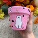 4.5” Hand-painted Pink Ghost Flower Pot Planter - Etsy