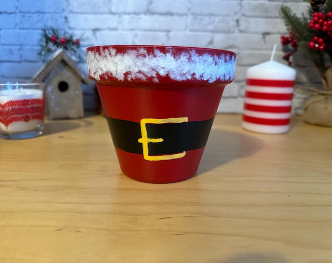 Christmas Santa Flower Pot People Home Decoration High Quality Coated ...