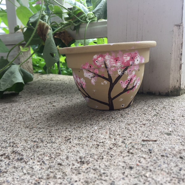 Cherry Blossom Flower Pots - Etsy