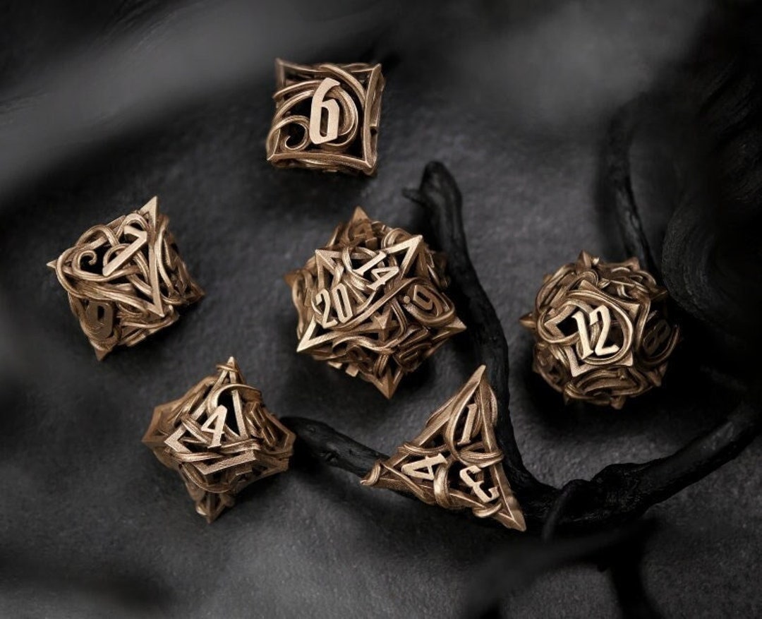 Yggdrasil Dice Set: 3D Printed Metal RPG Dice - Etsy