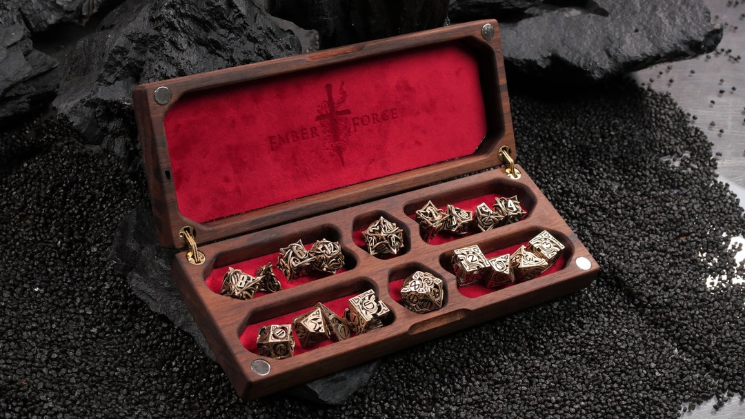 Ember Forge LARGE Premium Dice Box & Dice Tray Made by Rathskellers - Etsy