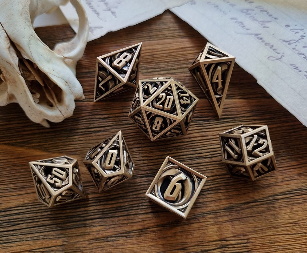 Moonweaver D20 3d Printed Metal Dice RPG Dice D20 - Etsy