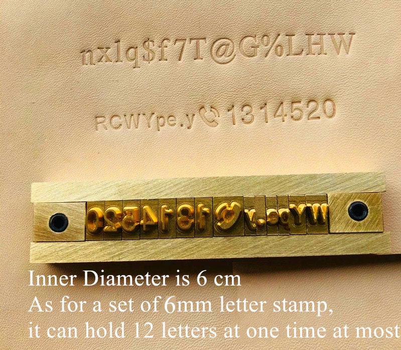 Sello de letra del alfabeto sello de cuero de 26 caracteres | Etsy