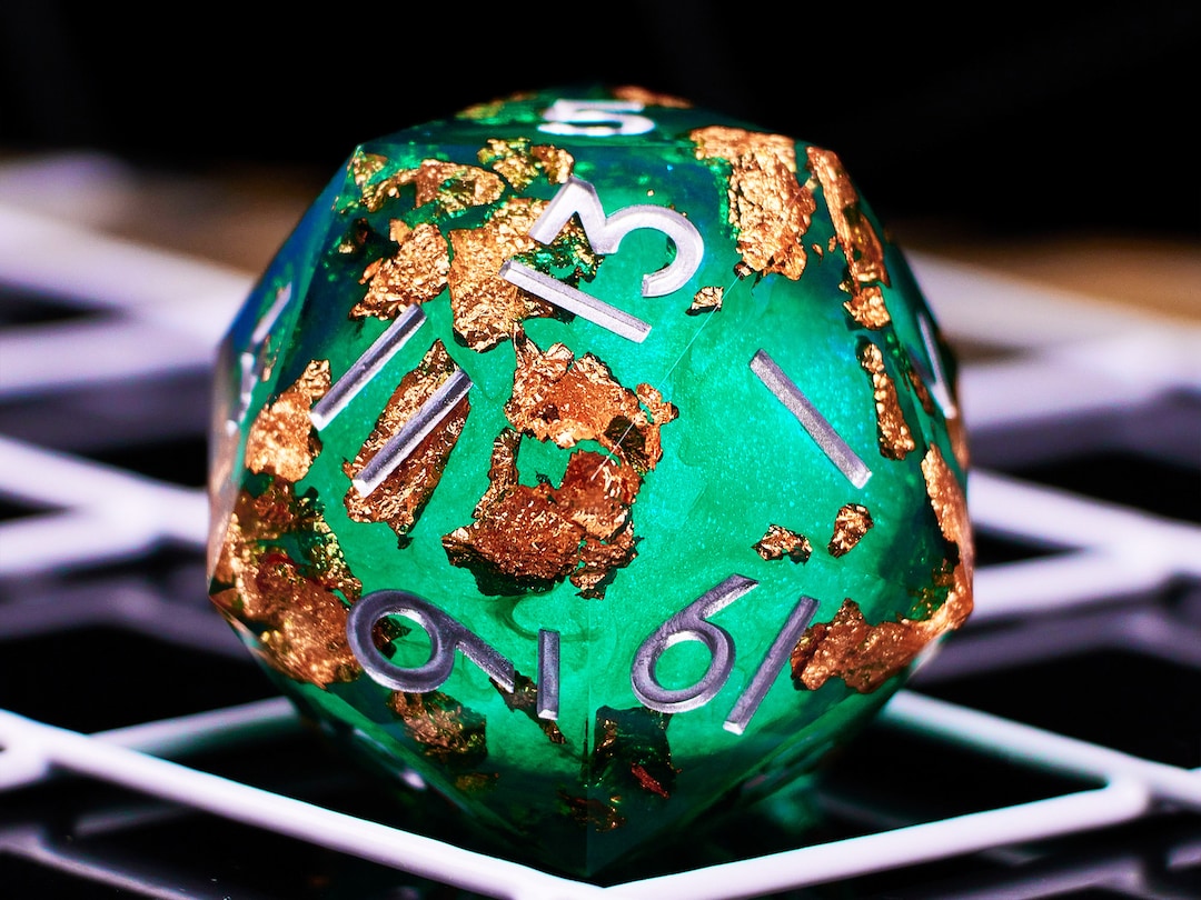 Large D20 Dice for Role Playing Games , Giant 55mm D20 Dnd Dice , Jumbo D20 Dice Set Liquid Core ...