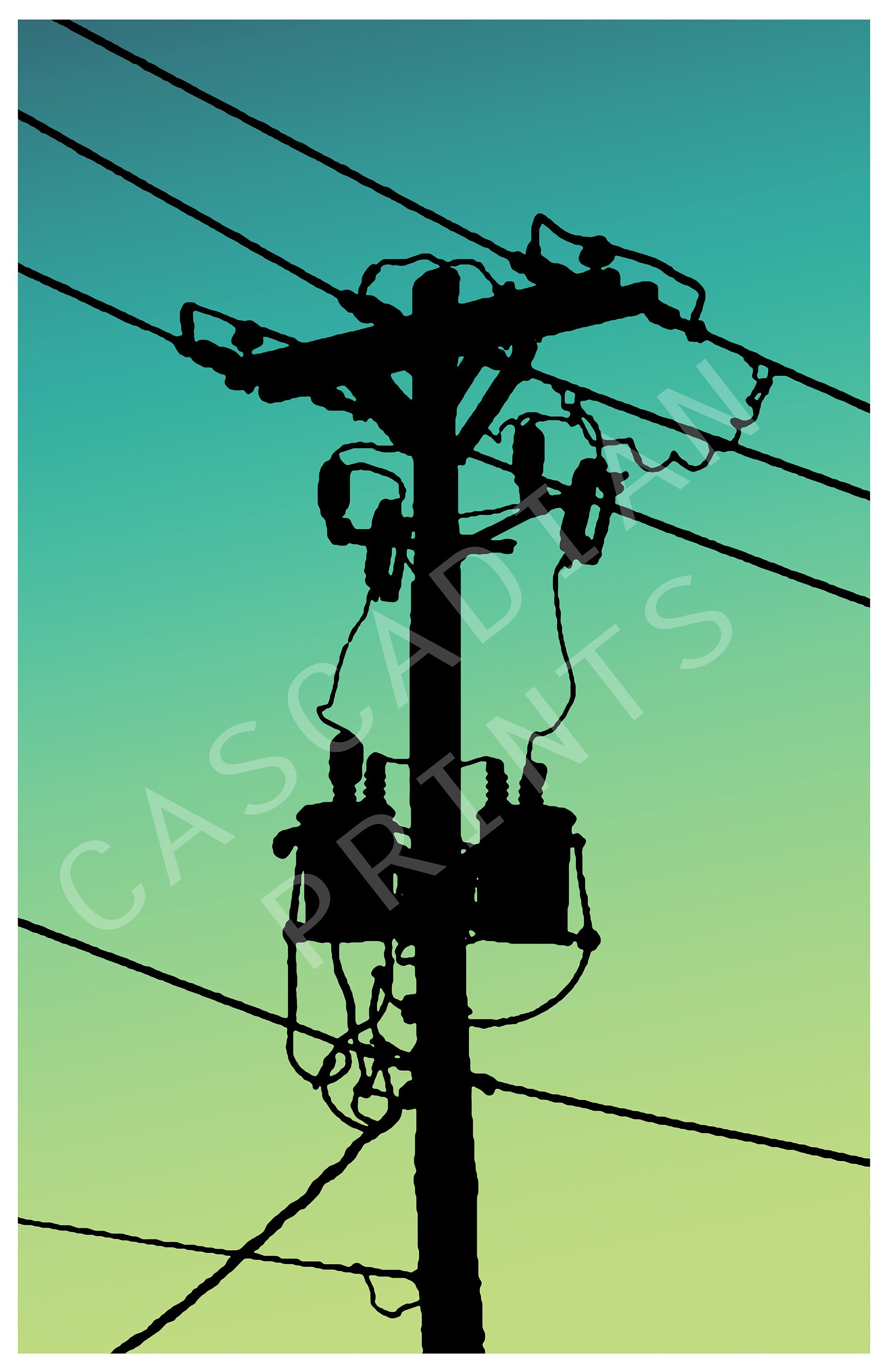 POWERLINE WALL ART 2 of 2 Printable Graphic Art Posters - Etsy Australia