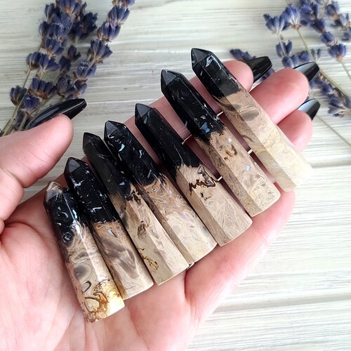 Palm Root Fossil Sphere Choose Your Tiny Crystal Ball for - Etsy