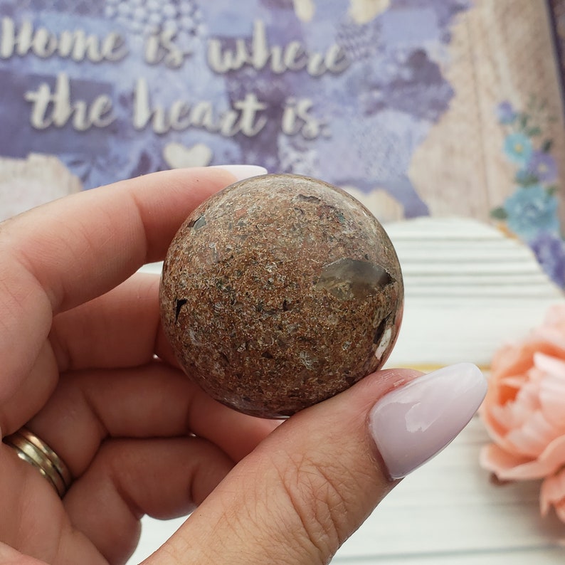 Lodolite Sphere Small Garden Quartz Crystal Ball for Decor or - Etsy