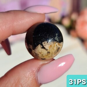Palm Root Fossil Sphere, Choose Your Tiny Crystal Ball for Jewelry ...