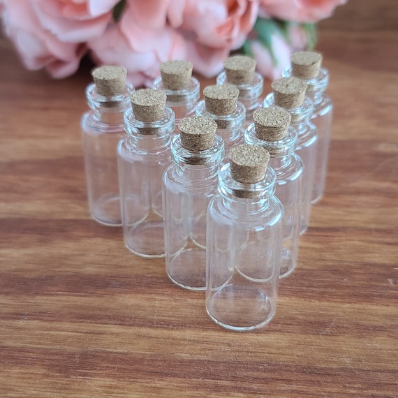 Small Glass Bottles Choose Quantity 40 X 18 Mm Mini Jars - Etsy