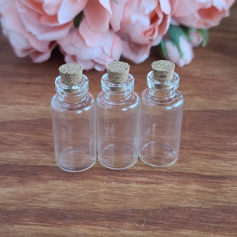 Small Glass Bottles Choose Quantity 40 X 18 Mm Mini Empty - Etsy