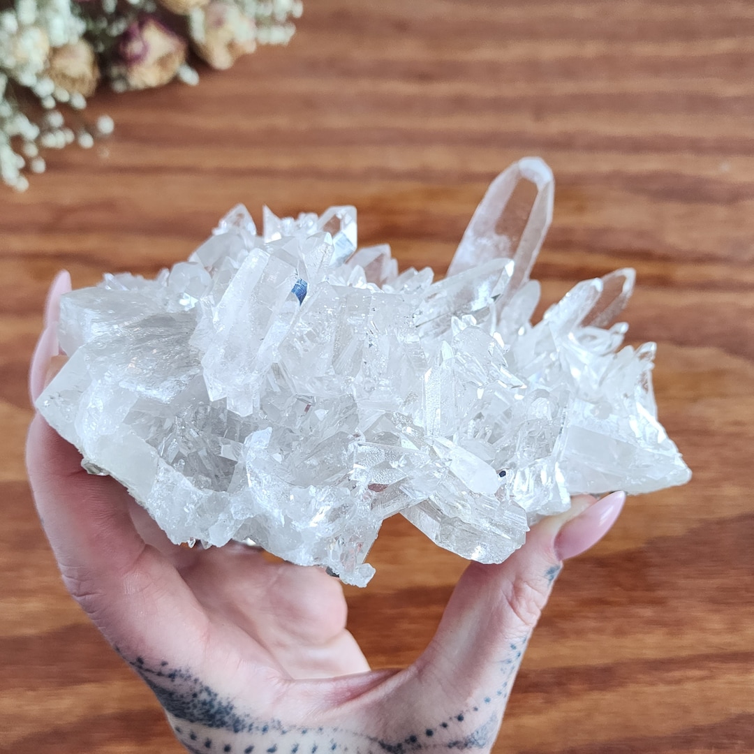 AAA 2.1 Lb Extra Large Raw Clear Quartz Crystal Cluster From Brazil ...