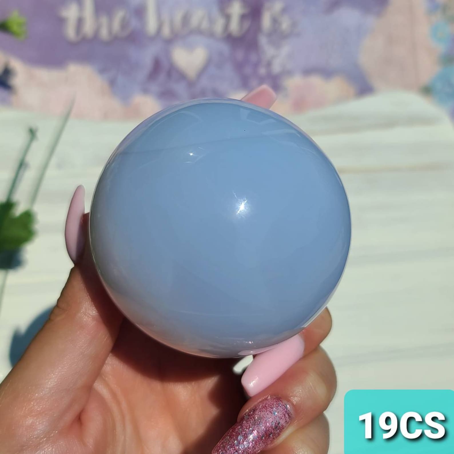 Blue Chalcedony Sphere, Choose Size, Small to Large Deep Blue Crystal ...