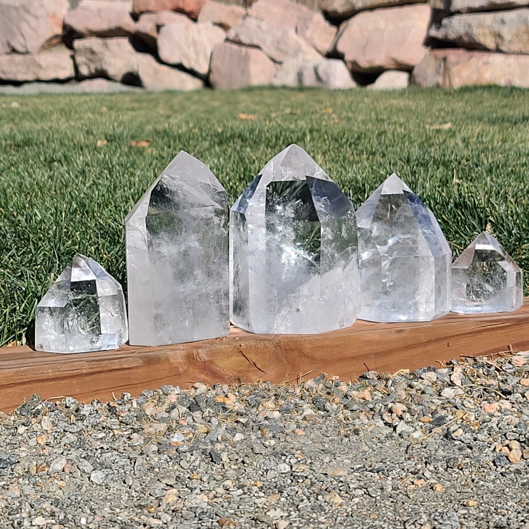 Clear Quartz Tower, Choose Your Large Crystal Point Obelisk Generator ...