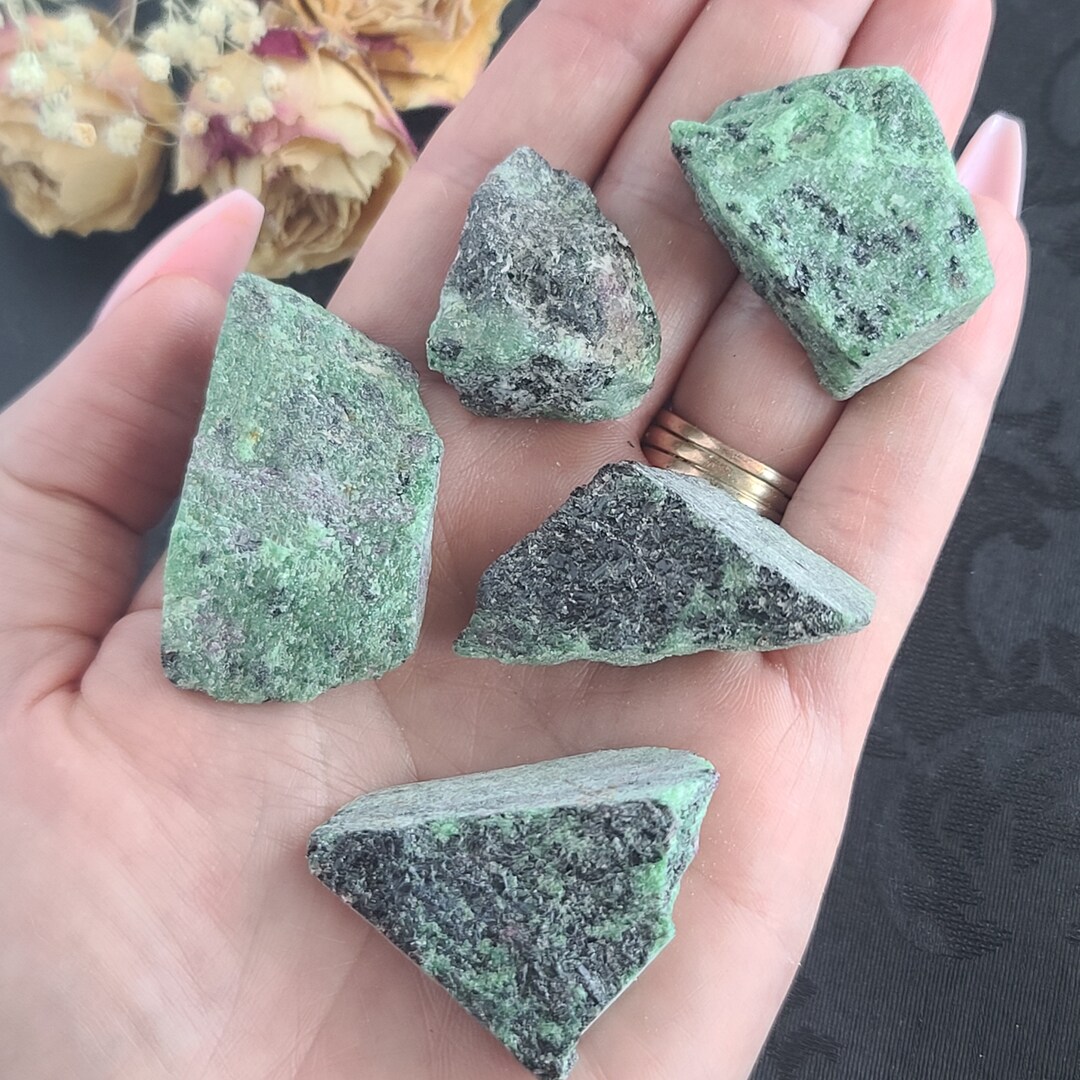 Ruby Zoisite Rough Crystal Chunks, Bulk Lots of Natural Gemstones for ...