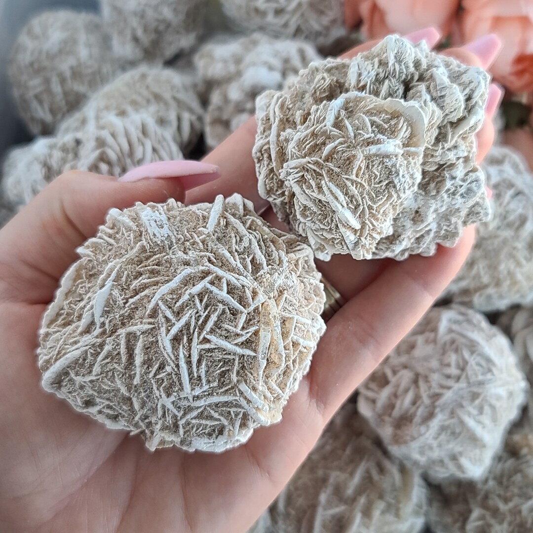 Desert Rose Selenite Crystal Clusters, Choose Quantity, 2"-2.75" Large ...