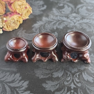 Small Sphere Stand, Choose Size and Quantity, Wooden Sphere Stands for ...