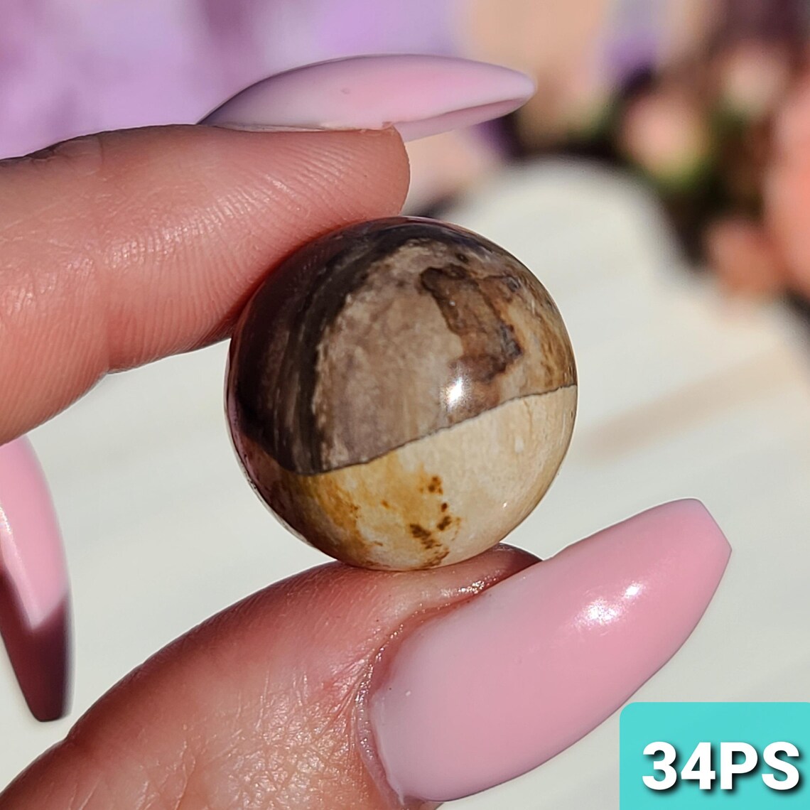Palm Root Fossil Sphere, Choose Your Tiny Crystal Ball for Jewelry ...