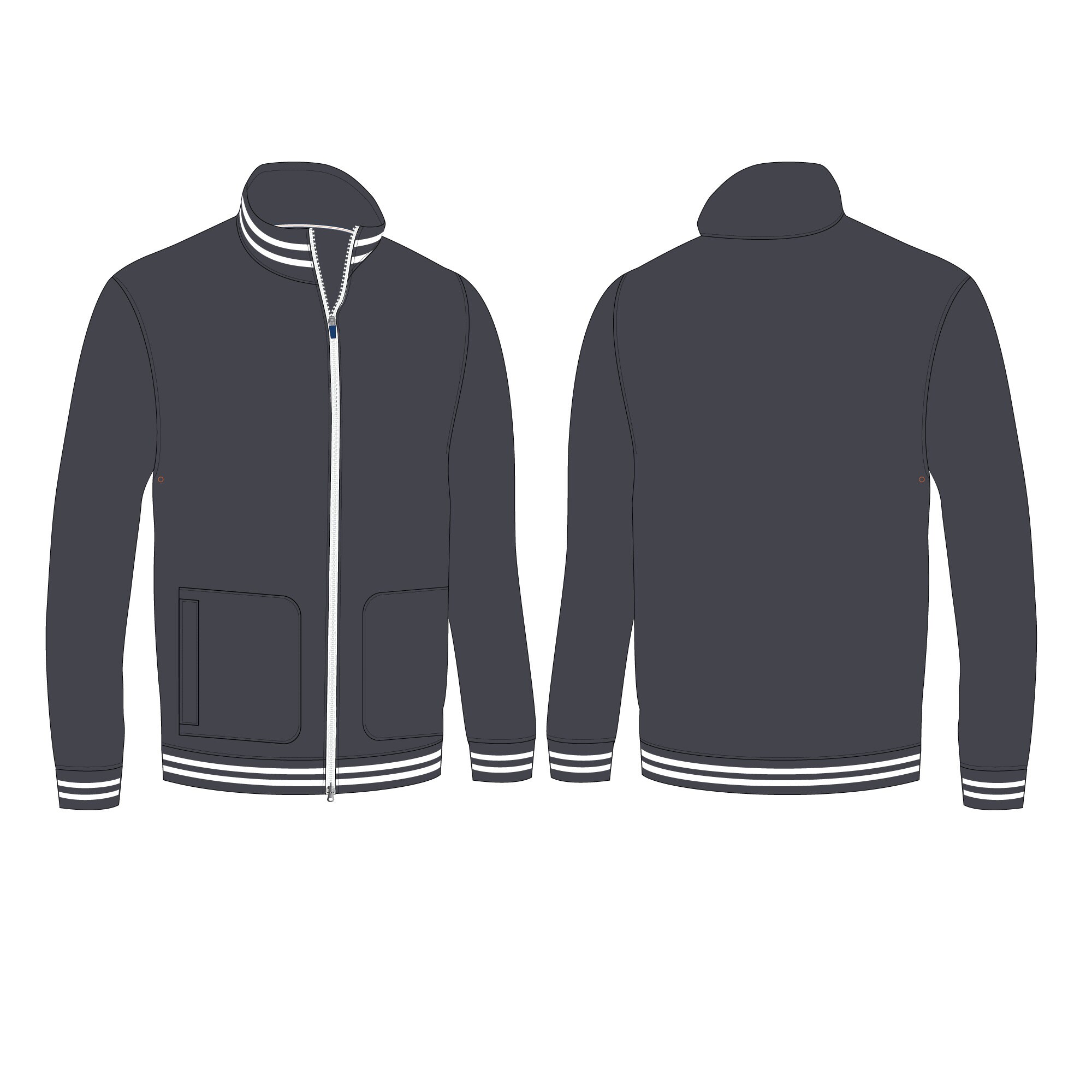 Track Jacket Fashion Flat Vector File - Etsy