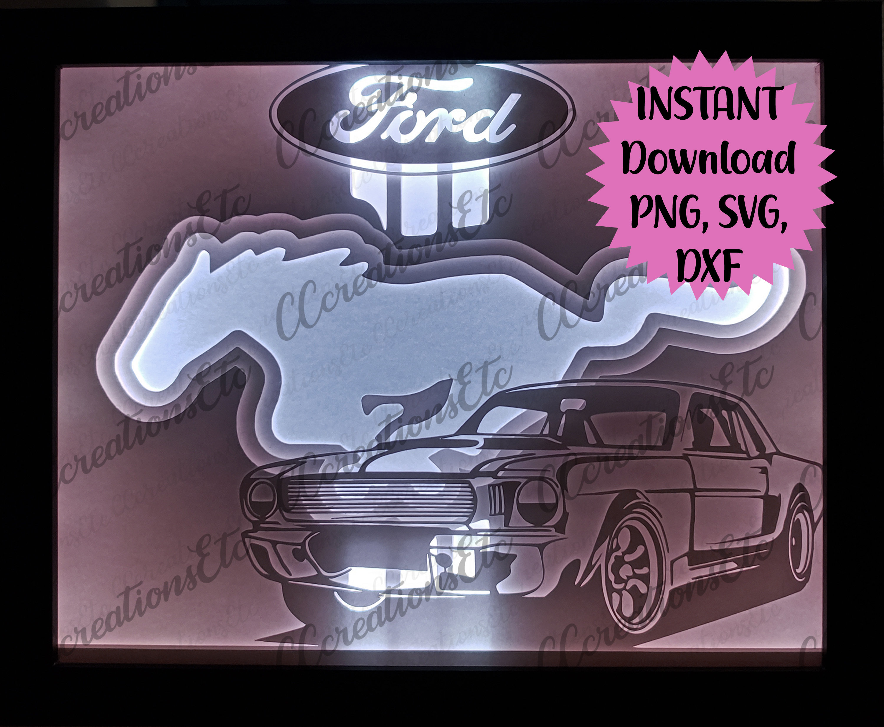 Car Shadowbox Svg - Etsy