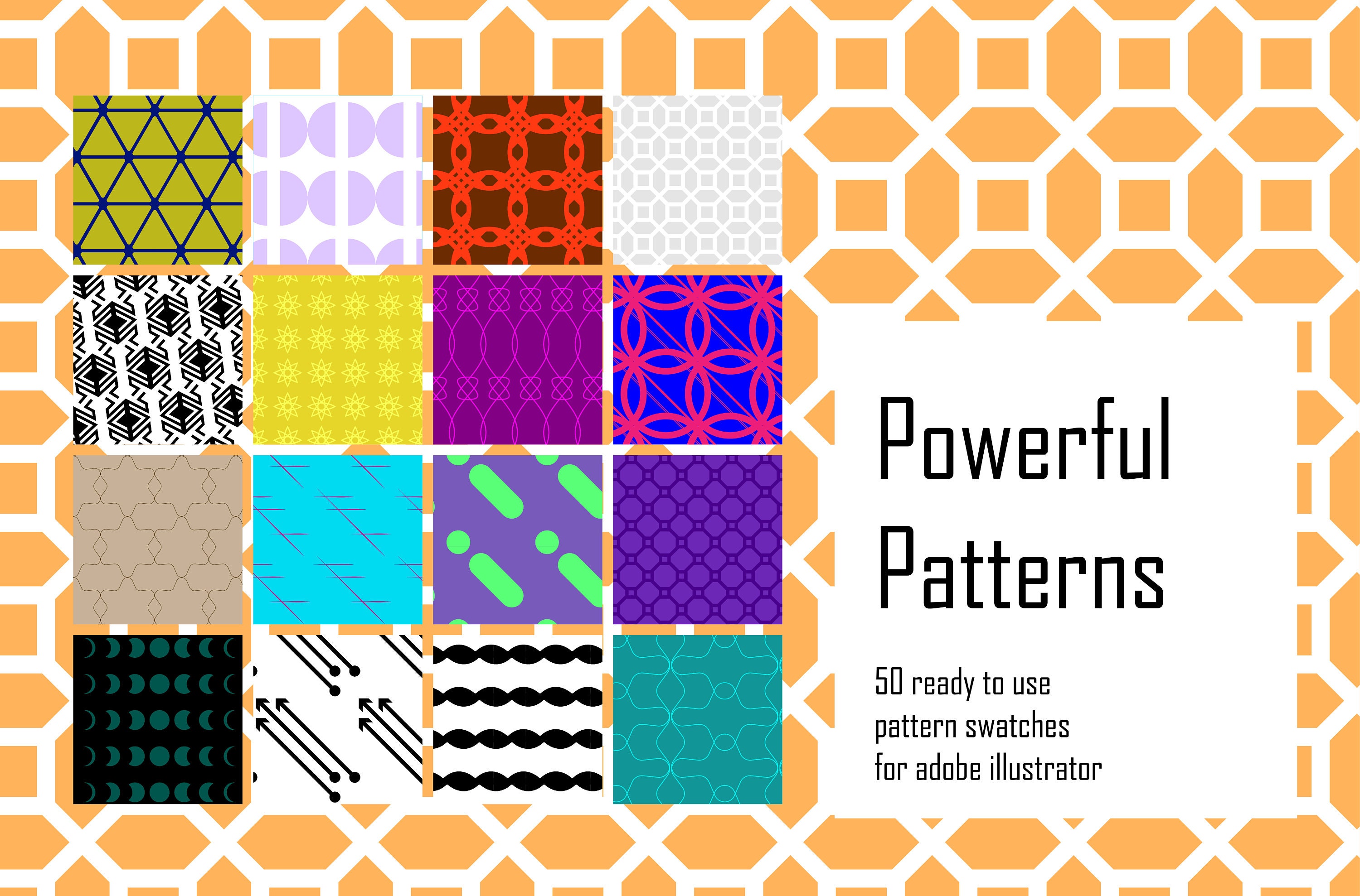 51 Powerful Pattern Swatches for Adobe Illustrator - Etsy