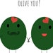 Olive You Food Pun Digital Download Card, Sign, Decor - Etsy