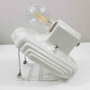 Refurbished Efcolite Art Deco Wall Sconces for Bath Pair 1930's White ...