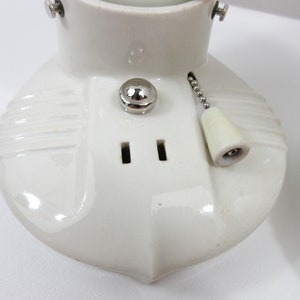Refurbished Art Deco Shaded Porcelier Porcelain Wall Sconces - Pull ...