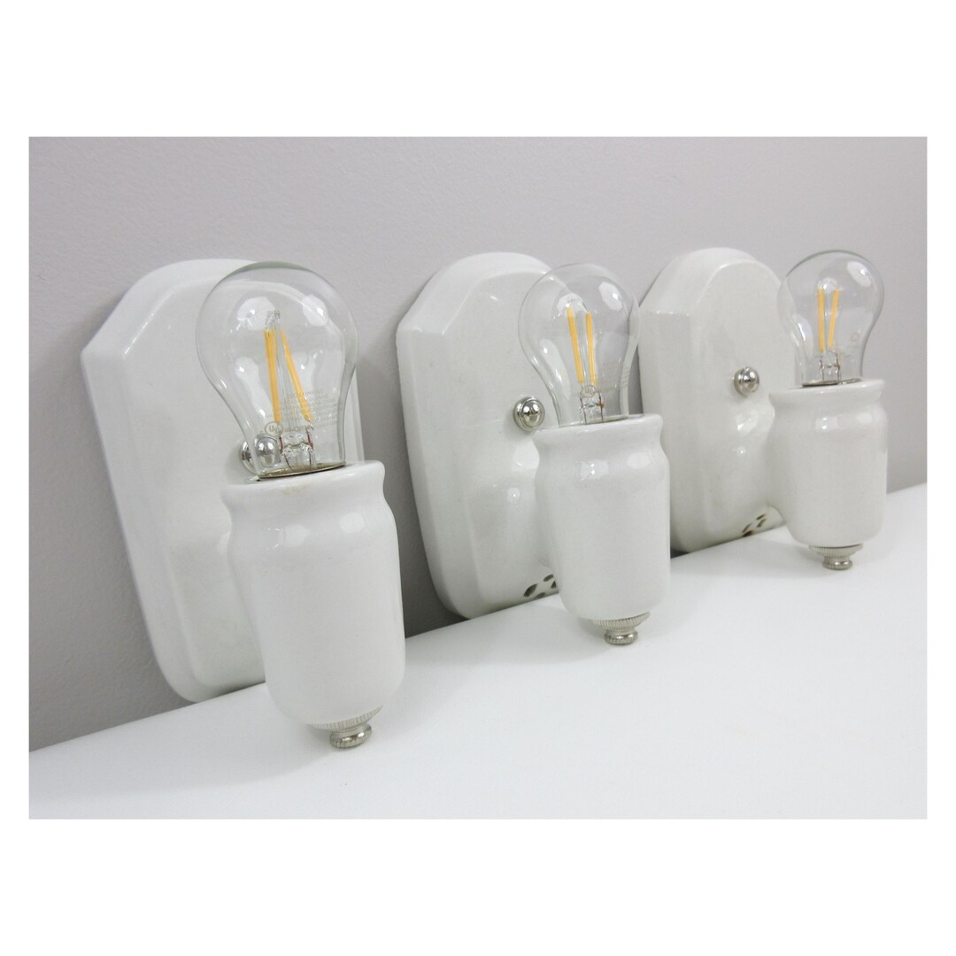 Refurbished Art Deco Wall Sconces for Bath - Trio Three - Efcolite ...
