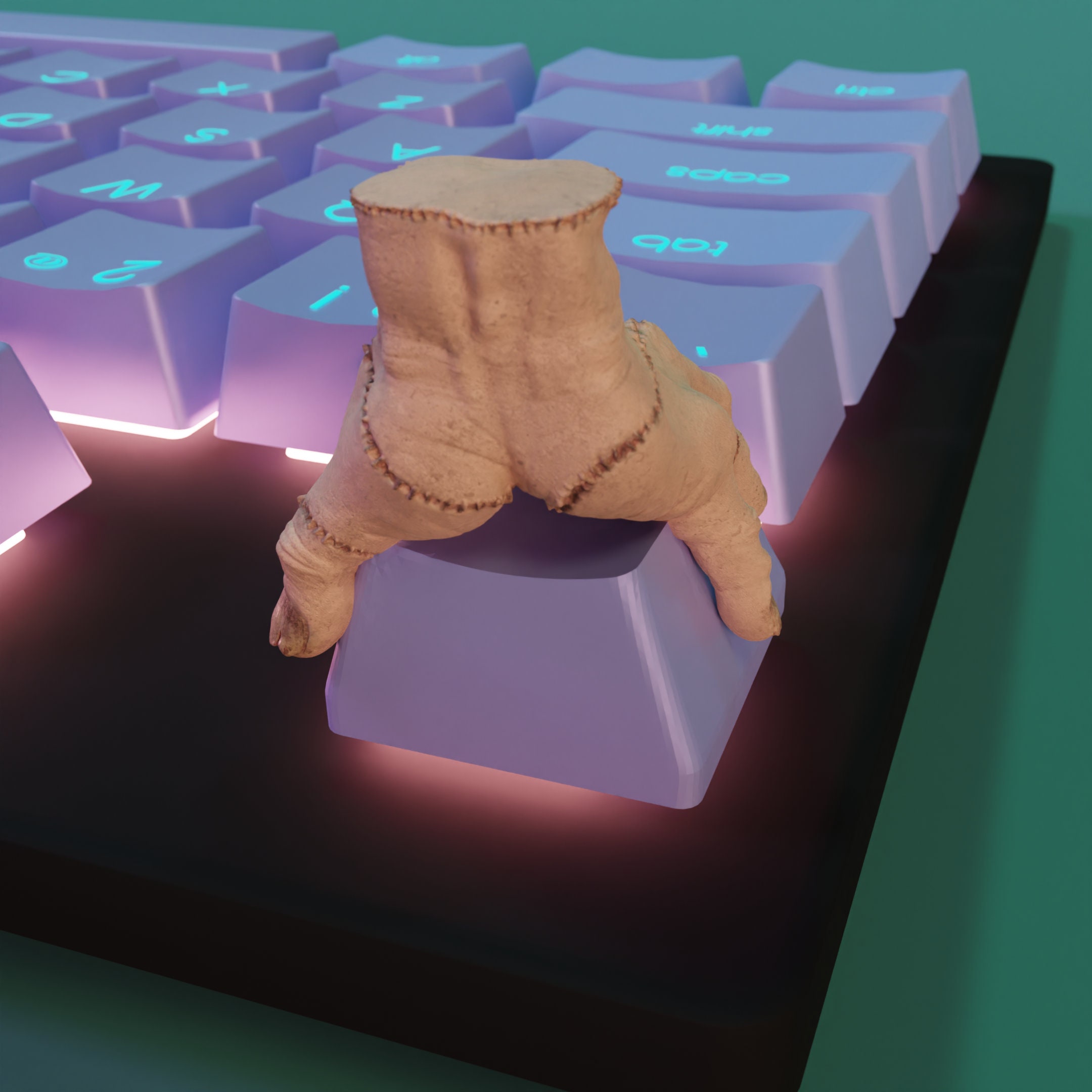 Thing Keycap From the Adams Family | Stl File | 3D Keycap Model STL ...