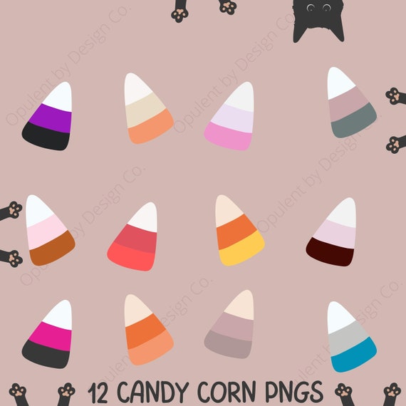 12 Candy Corn Pngs Candy Corn Color Options Different Colors - Etsy