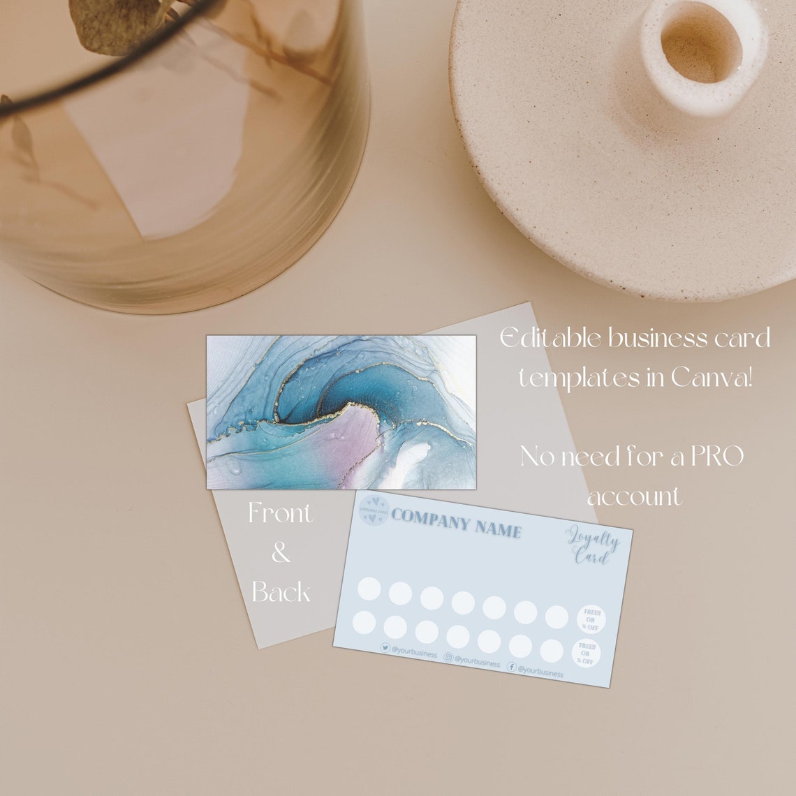 Editable Loyalty Punch Card Template for Business Rewards - Etsy