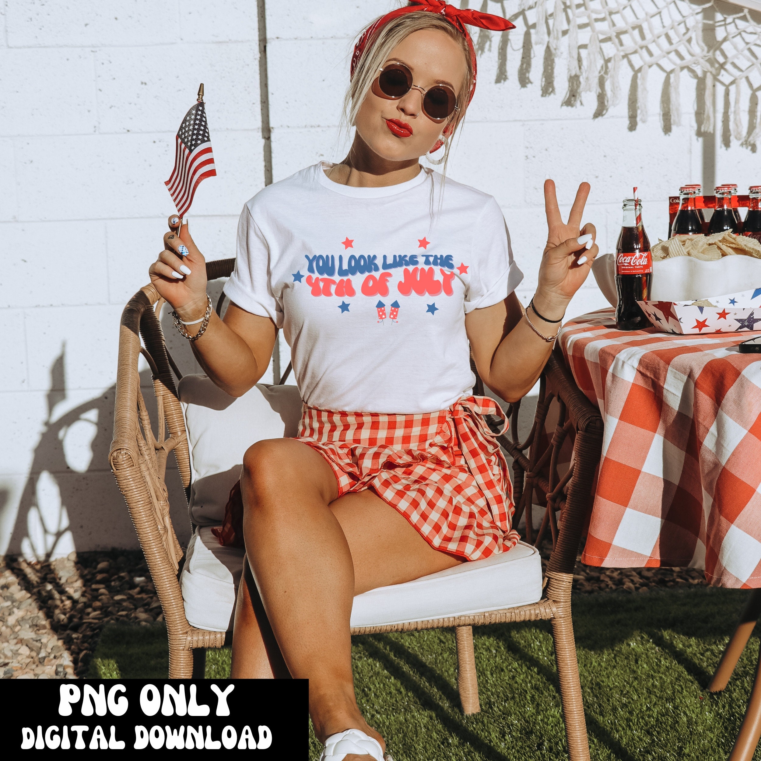 You Look Like the Fourth of July Png, Boho July 4th Png, July Fourth ...