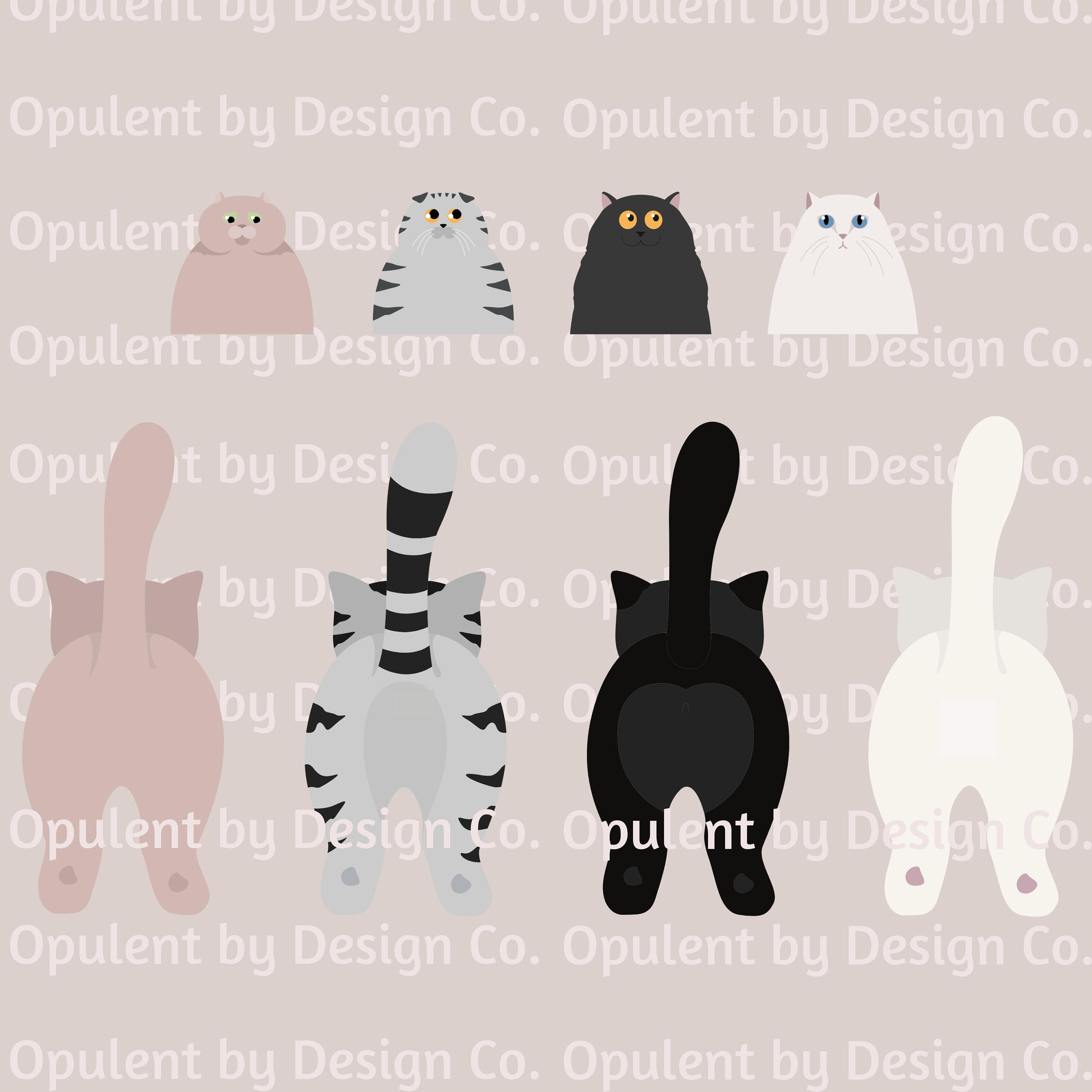 Cat Booties, Cats Walking Away, Funny Cats Png, Cat Butts Png for ...