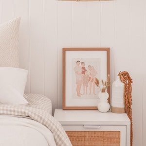 Custom Textured Family Illustration Personalised Gift - Etsy