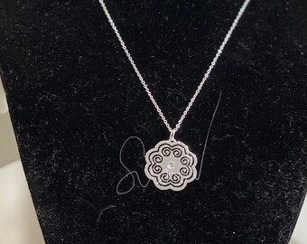 Hmong Inspired Layered Pendant Necklace Mirror Polished | Etsy