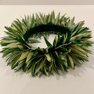 Ti Leaf Lei Po'o (haku Lei)- Artificial - Etsy