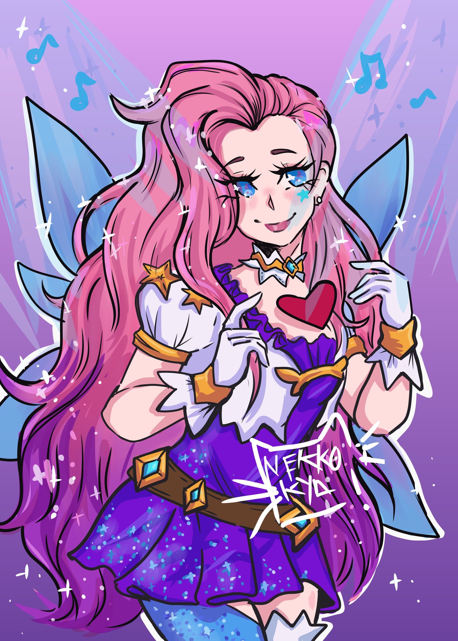 Seraphine V2 League of Legends Art Print | Etsy