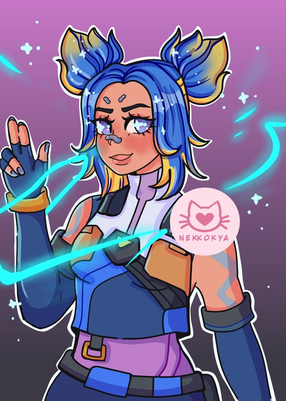 Digital Prints Prints Neon Valorant Art Print Art & Collectibles etna.com.pe