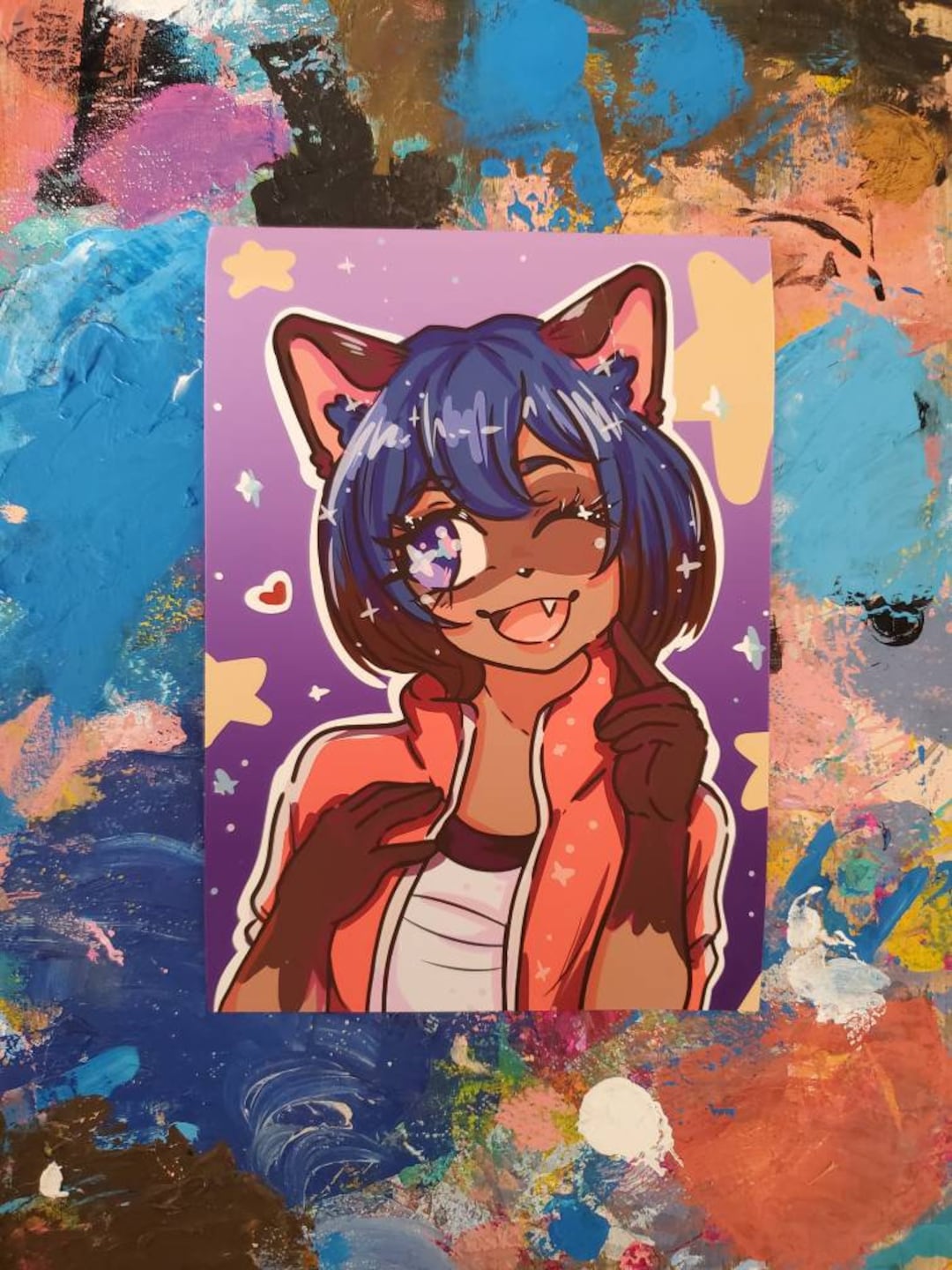 Happy Tanuki - Anime Art Print - Etsy