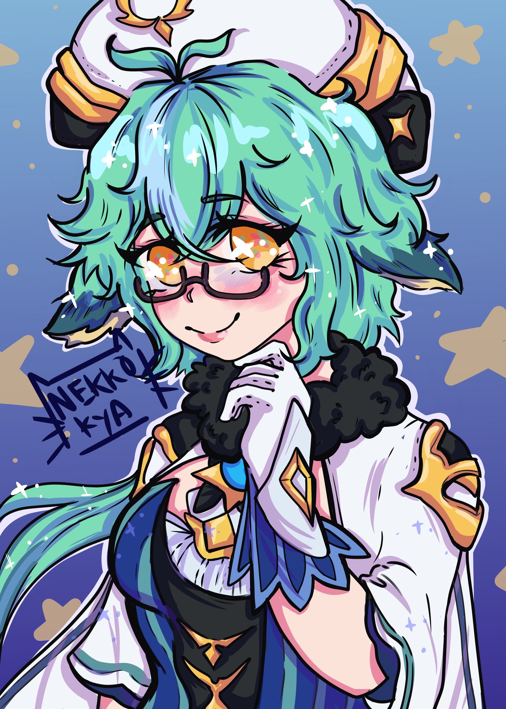 Sucrose Genshin Impact Art Print | Etsy