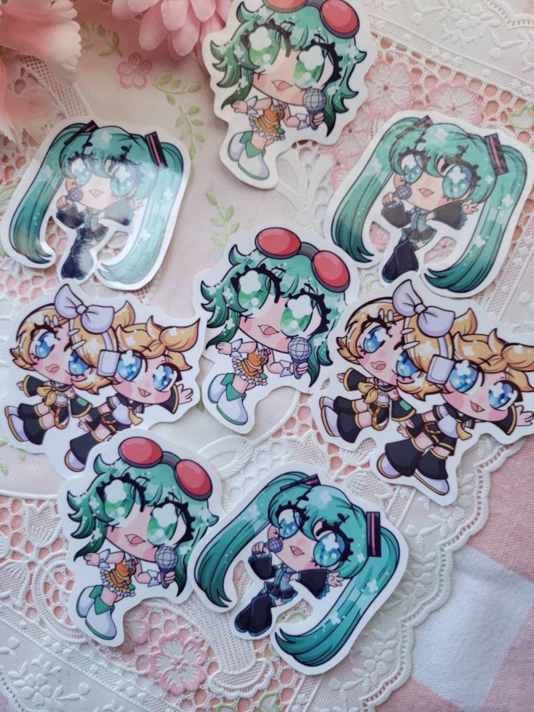 Vocaloid- Glossy Stickesr/holographic Stickers - Etsy