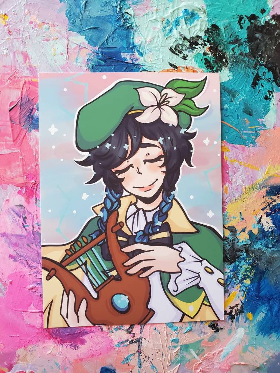 Venti - Genshin Impact Art Print - Etsy
