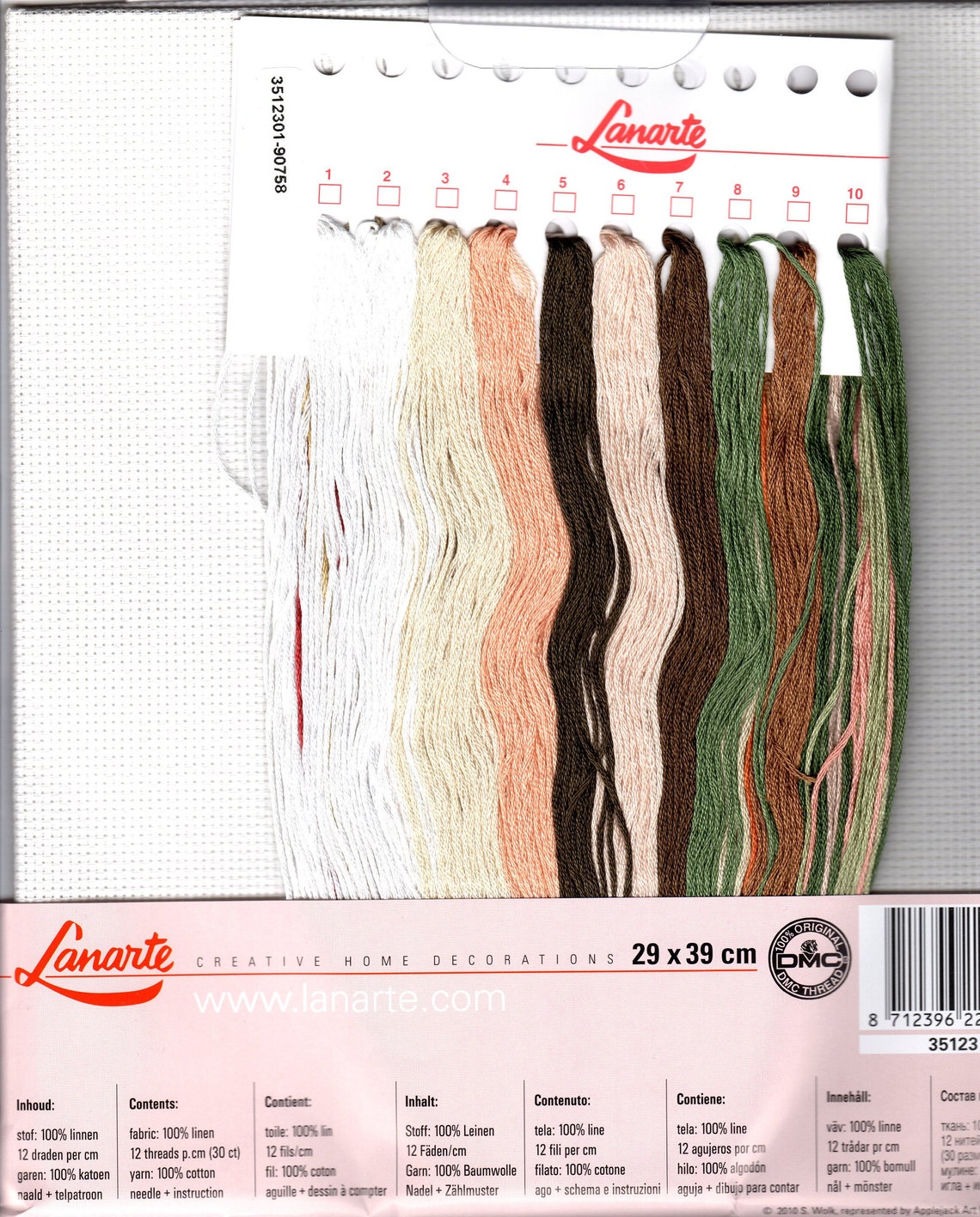 Lanarte Cross Stitch Kit Black Bear With Cubs 34 X 34 CM Animals ...