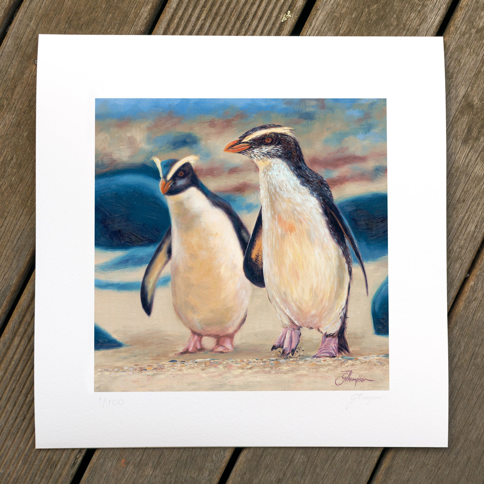 Fiordland Penguins Giclee Limited Edition Unframed Print - Etsy Singapore