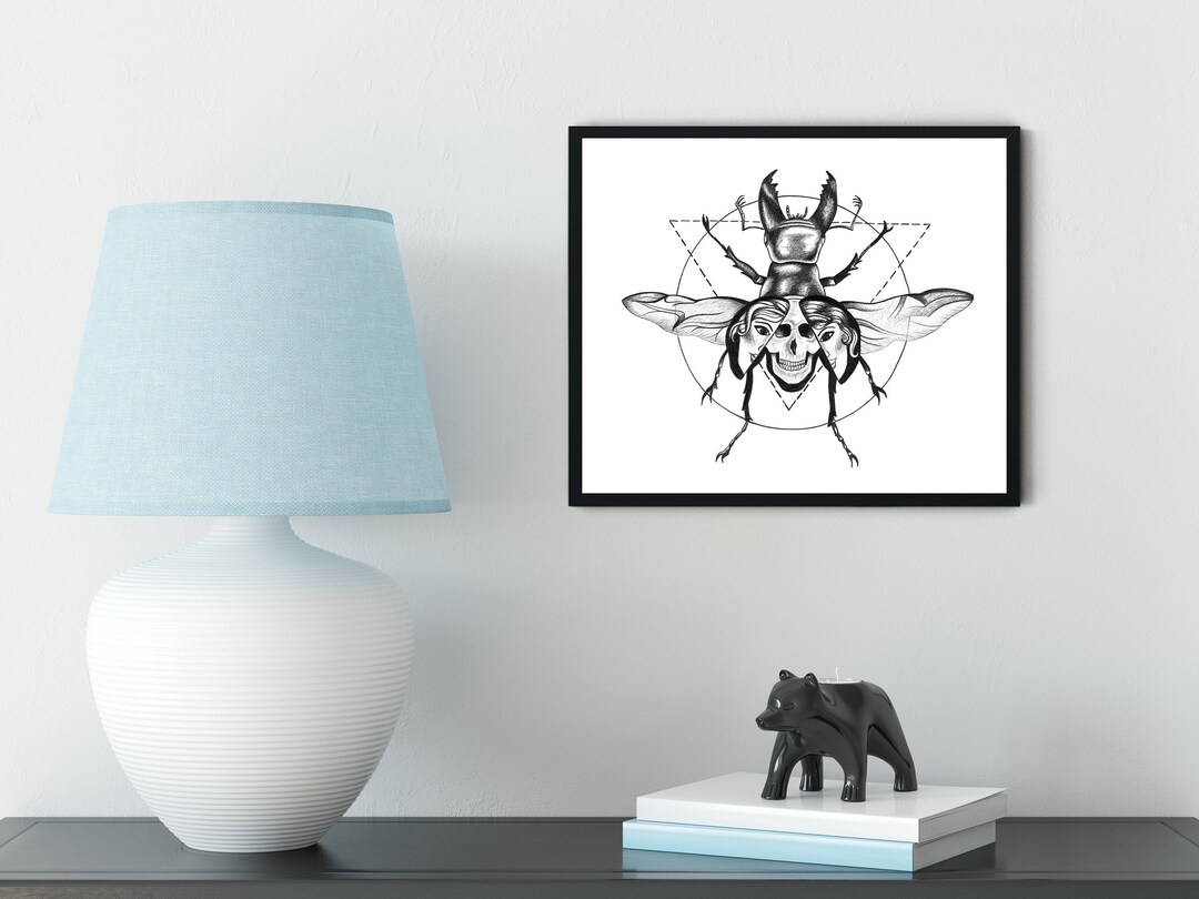 Beetle Gypsy Abstract Art Unframed - Etsy