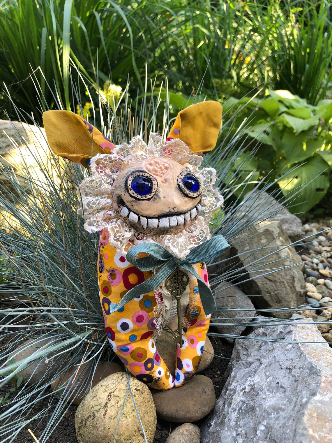 Creepy Bunny-Dust Bunny-Mystic Toy-Rabbit Amulet-Scary | Etsy