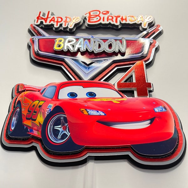 Lightning Mcqueen Cake Sign - Etsy