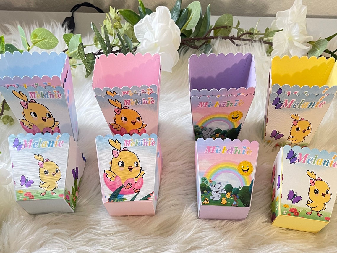 Cánticos Popcorn Box,cantico Theme,cantico Party, Cantico 1st Birthday ...
