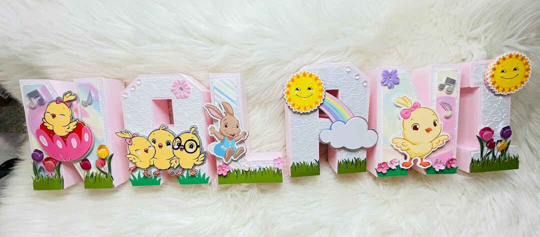 CÁNTICOS 3-D Letters, Cantico Name, Cantico Birthday, Cantico Party ...